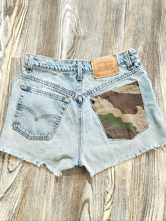 F As In Frank | Shorts | F As In Frank Upcycled Cut Off Jean Denim ...